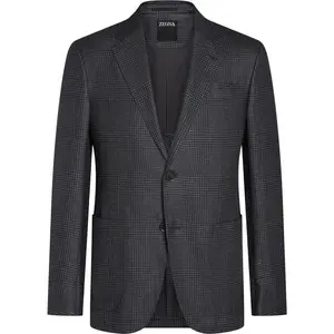 Zegna Sport Coat - Grey/black