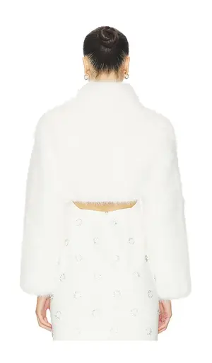 ELLIATT Lucyna Cropped Faux Fur Jacket