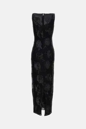 ROTATE BY BIRGER CHRISTENSEN Maxi Dress With Bead Detailing - Black