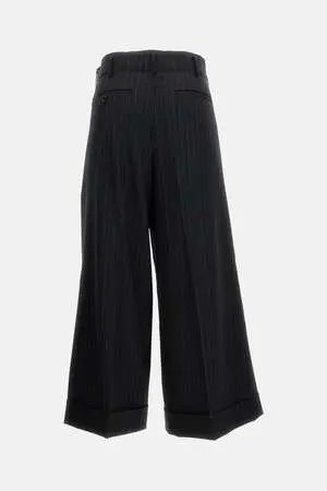 Comme Des Garçons Pinstriped Trousers