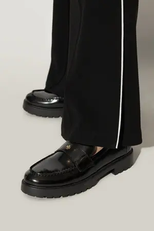 Tory Burch Calfskin Leather Loafers
