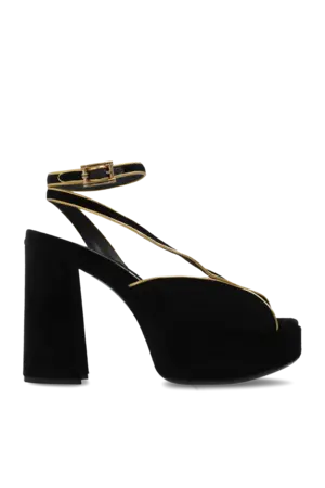 Etro Velvet Platform Sandals