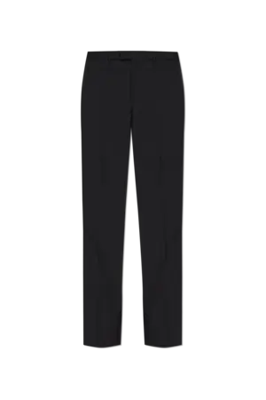 Etro Wool Trousers With Side Stripes - Black