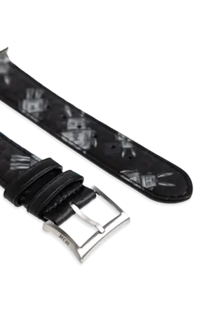 Mcm Monogrammed Leather Apple Watch Band