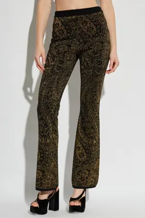 Etro Lurex Paisley Trousers