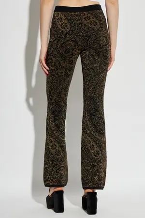 Etro Lurex Paisley Trousers