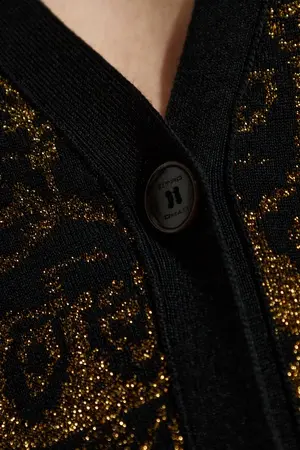 Etro Long Cardigan With Lurex Thread