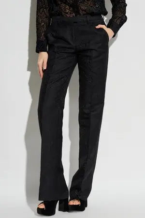 Etro Jacquard Creased Trousers