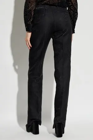 Etro Jacquard Creased Trousers