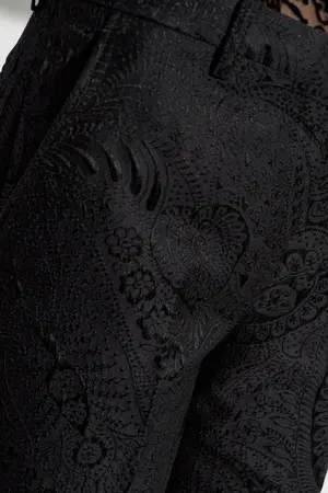Etro Jacquard Creased Trousers