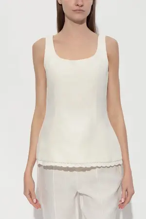 Posse Effi Linen Top - Cream