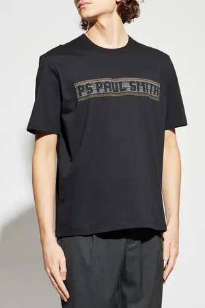 Paul Smith T-shirt With Colorful Print - Black