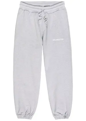 COLE BUXTON Logo-print Cotton Sweatpants - Grey