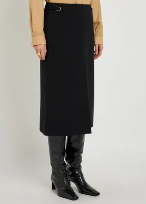 Gabriela Hearst Wool Midi Skirt