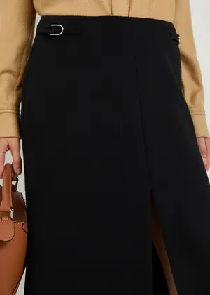 Gabriela Hearst Wool Midi Skirt