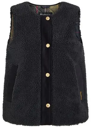 Barbour Corduroy-trim Fleece Gilet