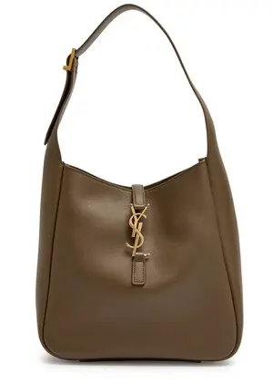 Saint Laurent Le 5 À 7 Small Leather Hobo Bag - Brown