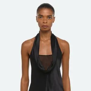 Helmut Lang Silk U-neck Top