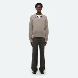 Helmut Lang Brushed Polo Sweater - Fog