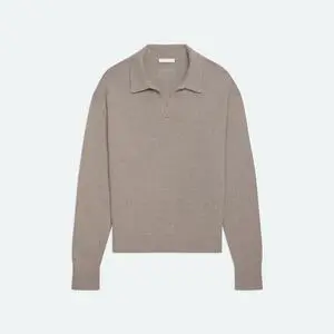 Helmut Lang Brushed Polo Sweater - Fog