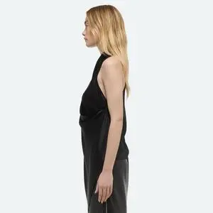 Helmut Lang Draped Cowl Top - Black