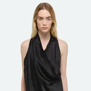Helmut Lang Draped Cowl Top - Black