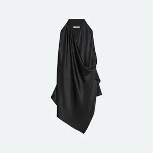 Helmut Lang Draped Cowl Top - Black