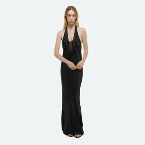 Helmut Lang Silk U-neck Dress