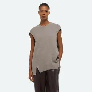 Helmut Lang Brushed Sweater Vest - Fog