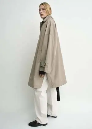 TOTEME Nylon Car Coat With Detachable Lining - Brown