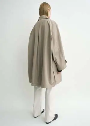 TOTEME Nylon Car Coat With Detachable Lining - Brown