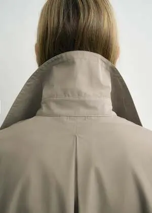 TOTEME Nylon Car Coat With Detachable Lining - Brown