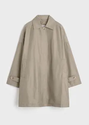 TOTEME Nylon Car Coat With Detachable Lining - Brown