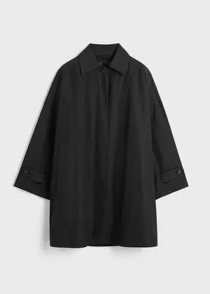 TOTEME Weather-resistant Nylon Car Coat - Black