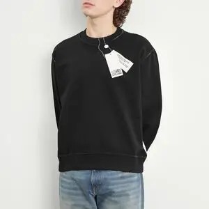 MAISON MARGIELA Printed Tag Sweatshirt - Black