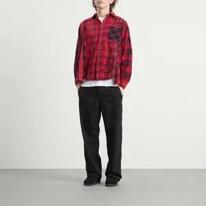 Needles 7 Cuts Over Dyed Flannel Shirt