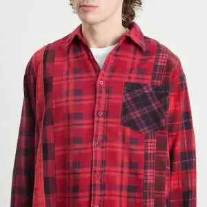 Needles 7 Cuts Over Dyed Flannel Shirt