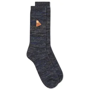 Folk Wool Melange Socks - Midnight Mix