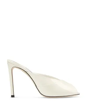 JIMMY CHOO Brigitte 100 Mule Pumps - Latte