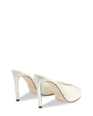 JIMMY CHOO Brigitte 100 Mule Pumps - Latte