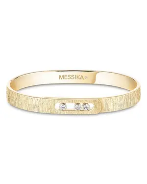 Messika 18k Move Noa Diamond Cisele Bangle Bracelet Gold
