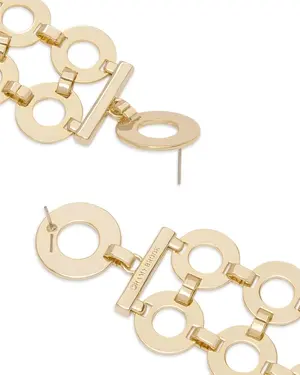 Ramy Brook Ring Link Drop Earrings