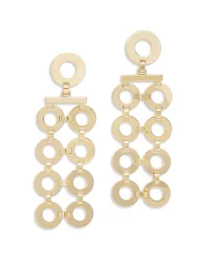 Ramy Brook Ring Link Drop Earrings