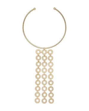 Ramy Brook Ring Link Statement Necklace - Gold