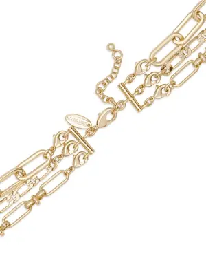 Ramy Brook Multi Stone Charm Layered Statement Necklace