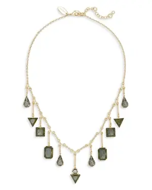 Ramy Brook Alanna Mixed Shape Stone Statement Necklace - Gold