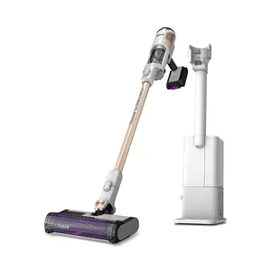 SHARK Cordless Detect Pro Auto Empty System With Quadclean Multi Surface Brushroll - White