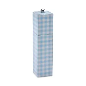 ADDISON ROSS LONDON 9.6 Gingham Salt & Pepper Grinder Blue Gingham