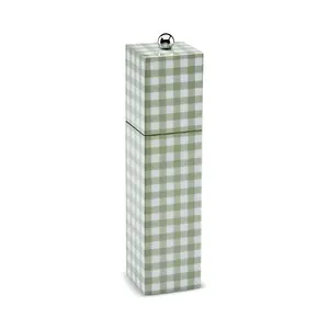 ADDISON ROSS 9.6 Gingham Salt & Pepper Grinder Green Gingham