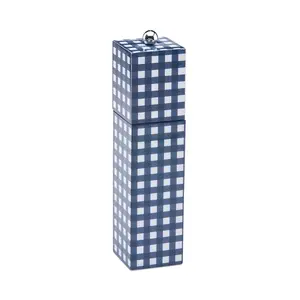ADDISON ROSS 9.6 Gingham Salt & Pepper Grinder - Navy Gingham